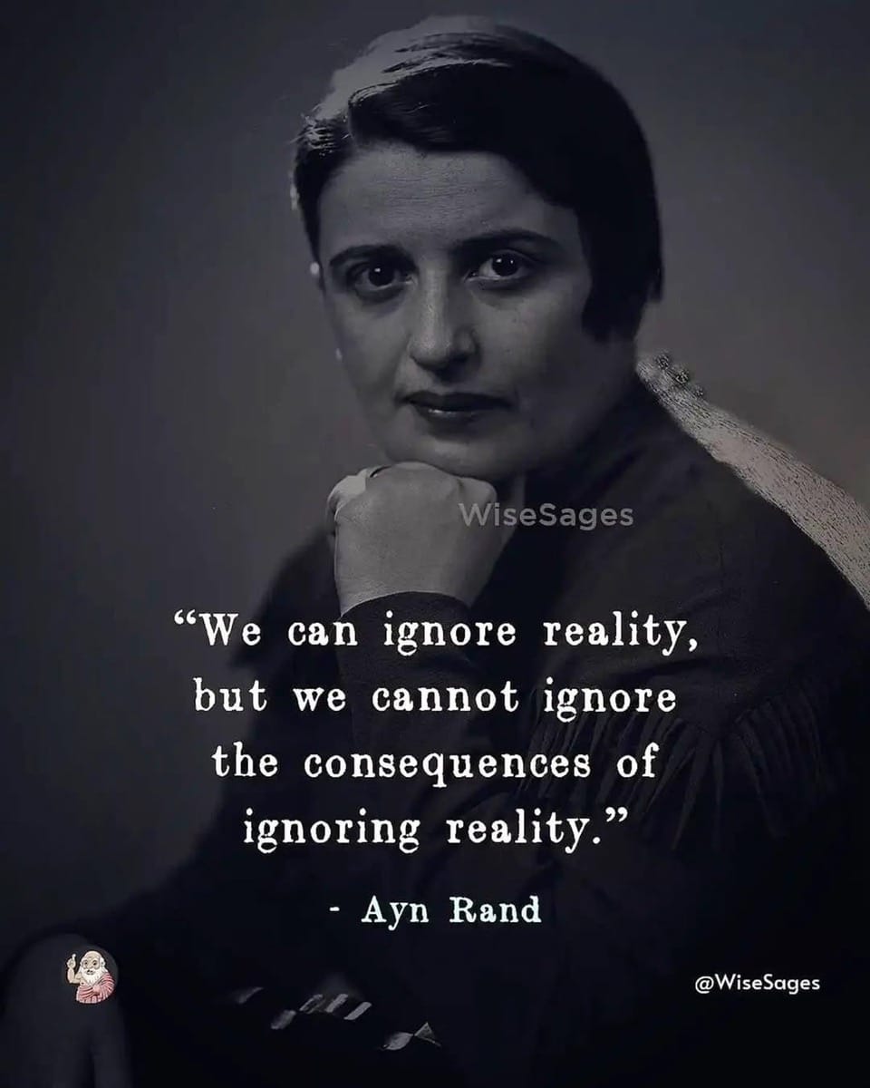 We can ignore reality…